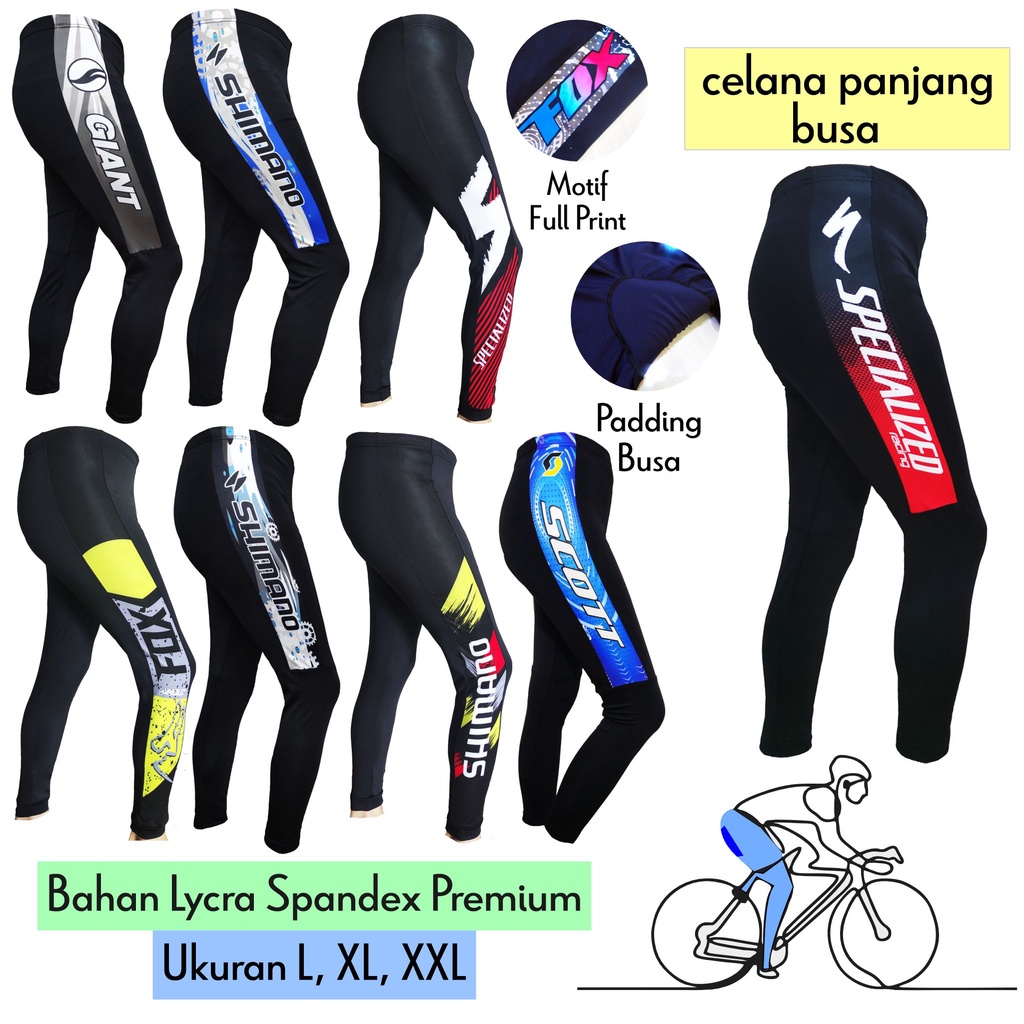 Jual Celana Panjang Sepeda Padding Busa Ketat | Shopee Indonesia