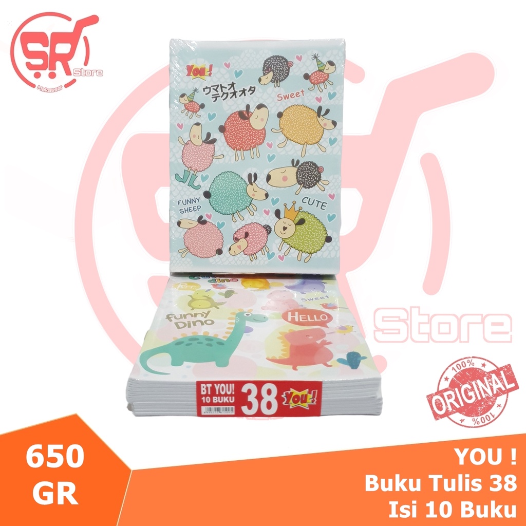 Jual Buku Tulis 38 Lembar isi 10 pcs Murah YOU ! atau Merk Lainnya ...