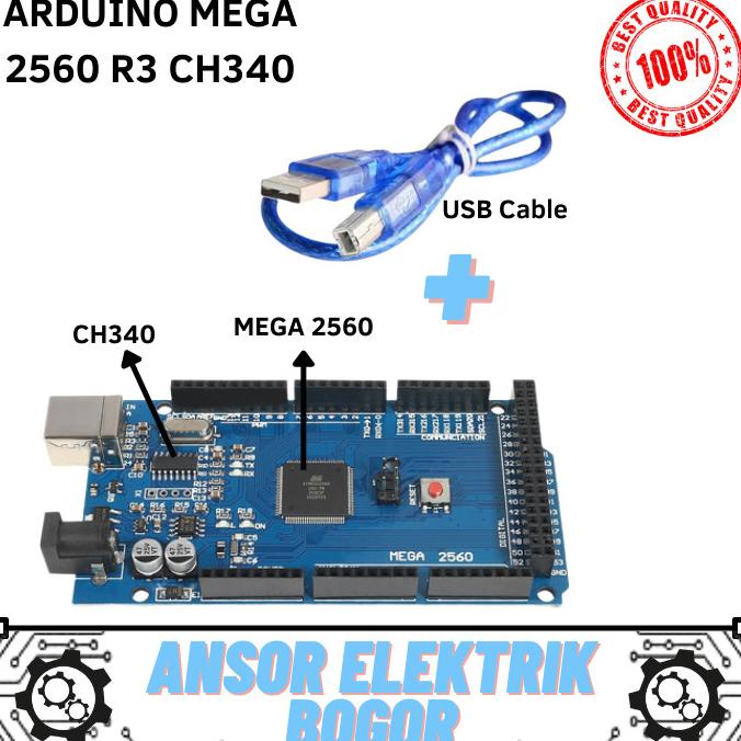 Jual Arduino Mega 2560 R3 Ch340 Compatible Board + Usb Cable Debezzz ...