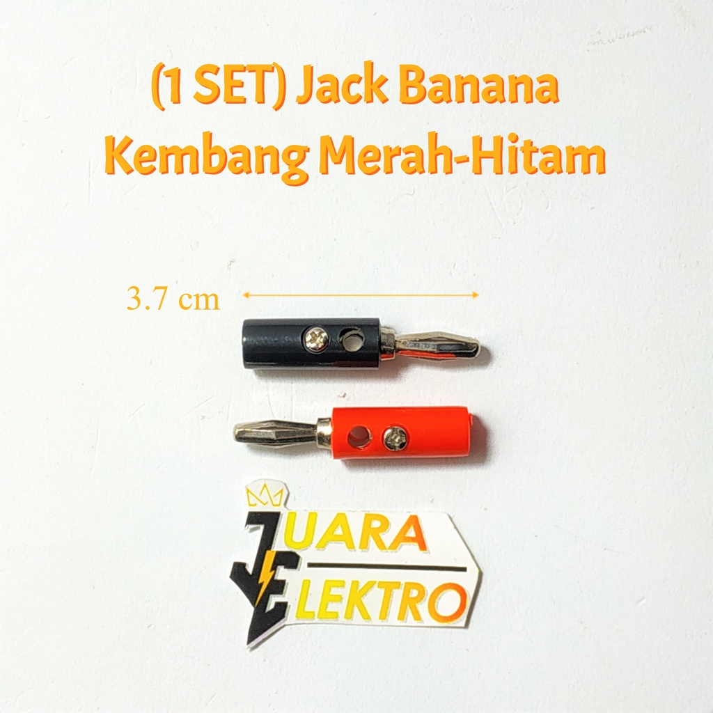Jual (1 Set ) Jack Banana Plastik Merah - Hitam GOLD Model Kembang ...