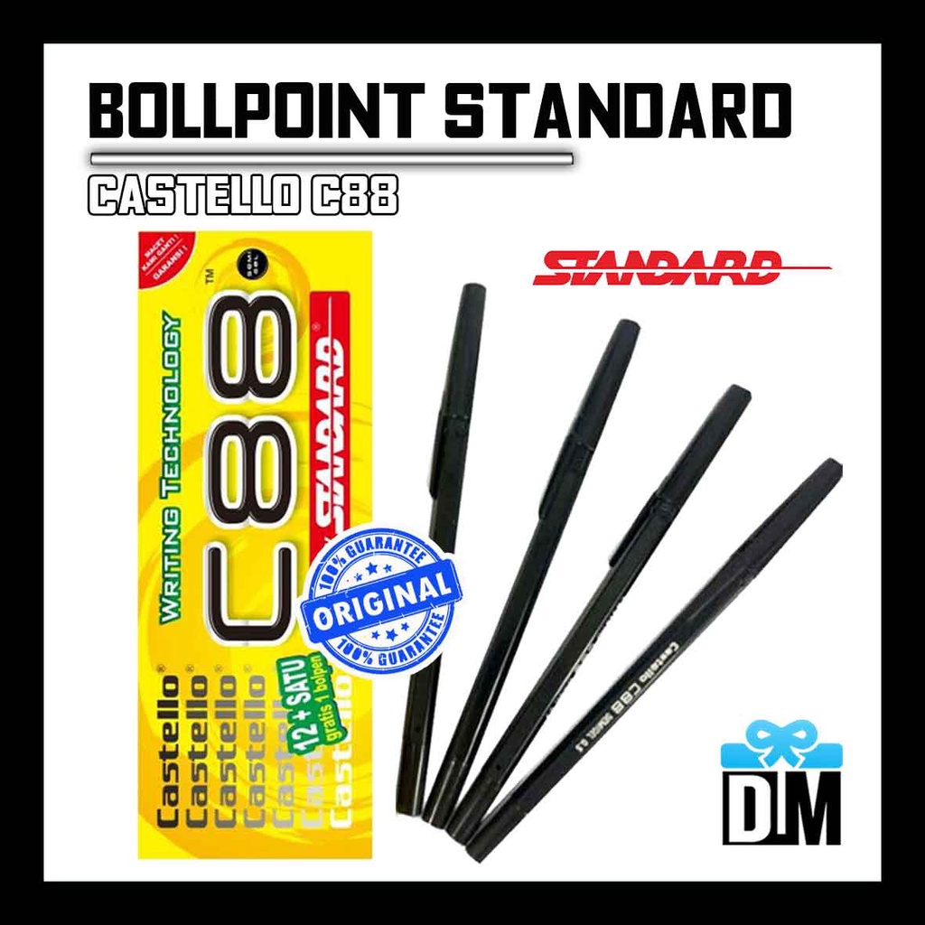 Jual Pulpen Ballpoint Bolpen Standard Castello C88 Ball pen | Shopee ...
