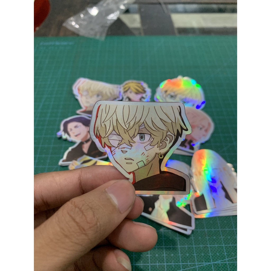 Jual Stiker lucu Hologram Anime TOKYO REVENGERS Mikey manjiro sano ...