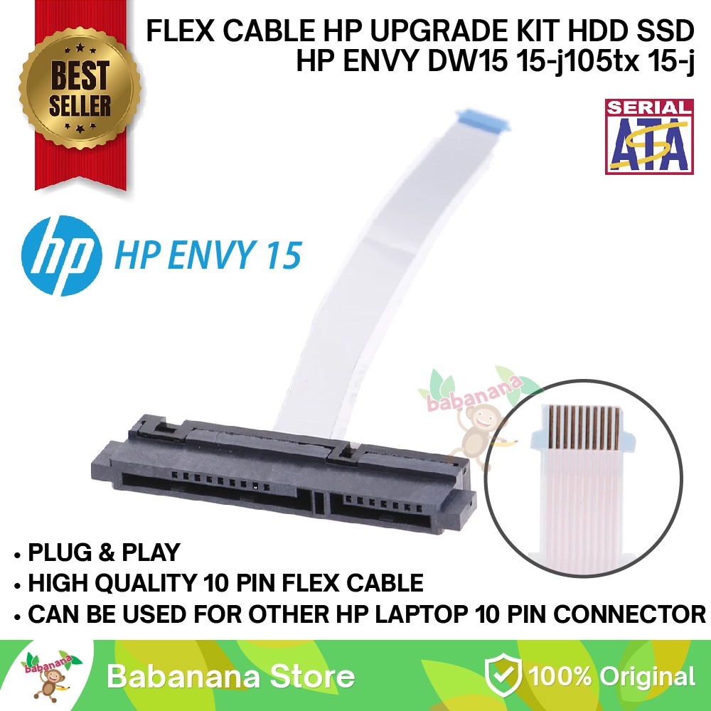 Jual 10Pin HP Envy 15 Laptop DW15 15-j105tx HDD SSD Sata kabel Flex Connector 10 Pin Cable ...