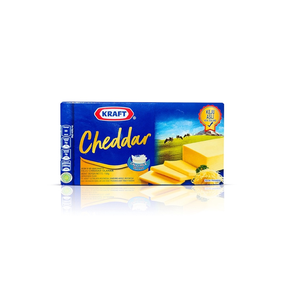 Jual Kraft Keju Cheddar Asli New Zealand 150G | Shopee Indonesia