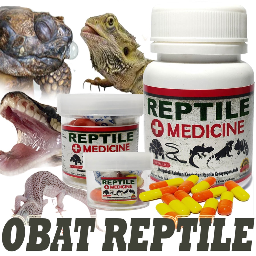 Jual REPTILE MEDICINE OBAT PILEK PNEMONIA FLU MOGOK MAKAN MATA BENGKAK ...