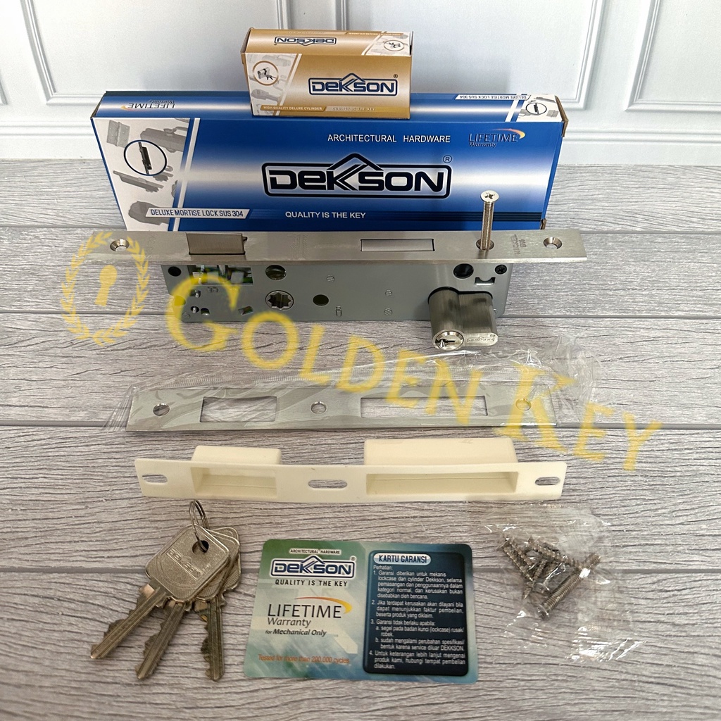 Jual Paket Mortise Lockcase Dekson Dekkson MTS IL DL 84030 SSS Body ...
