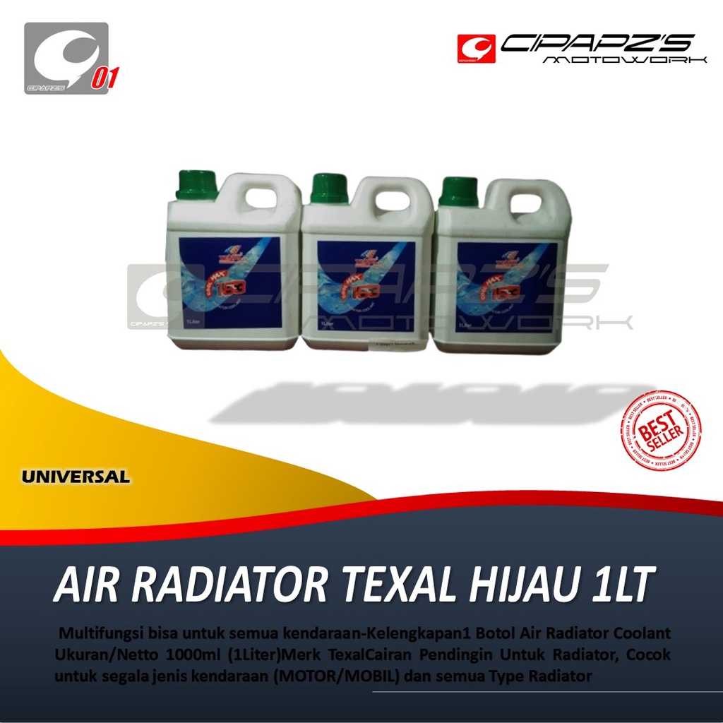 Jual AIR RADIATOR TEXAL HIJAU 1LT | Shopee Indonesia