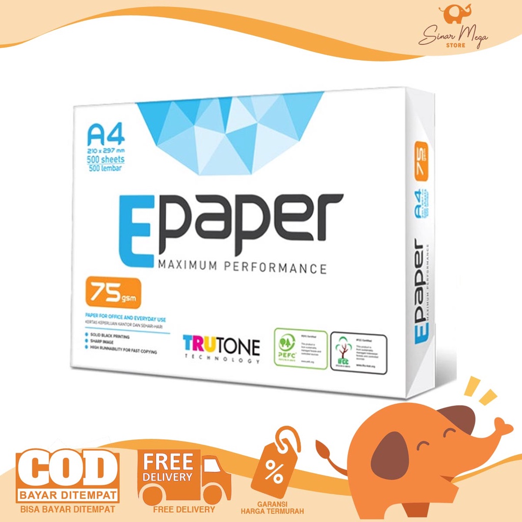 Jual Epaper Kertas Print/Fotocopy A4 75gr | Shopee Indonesia