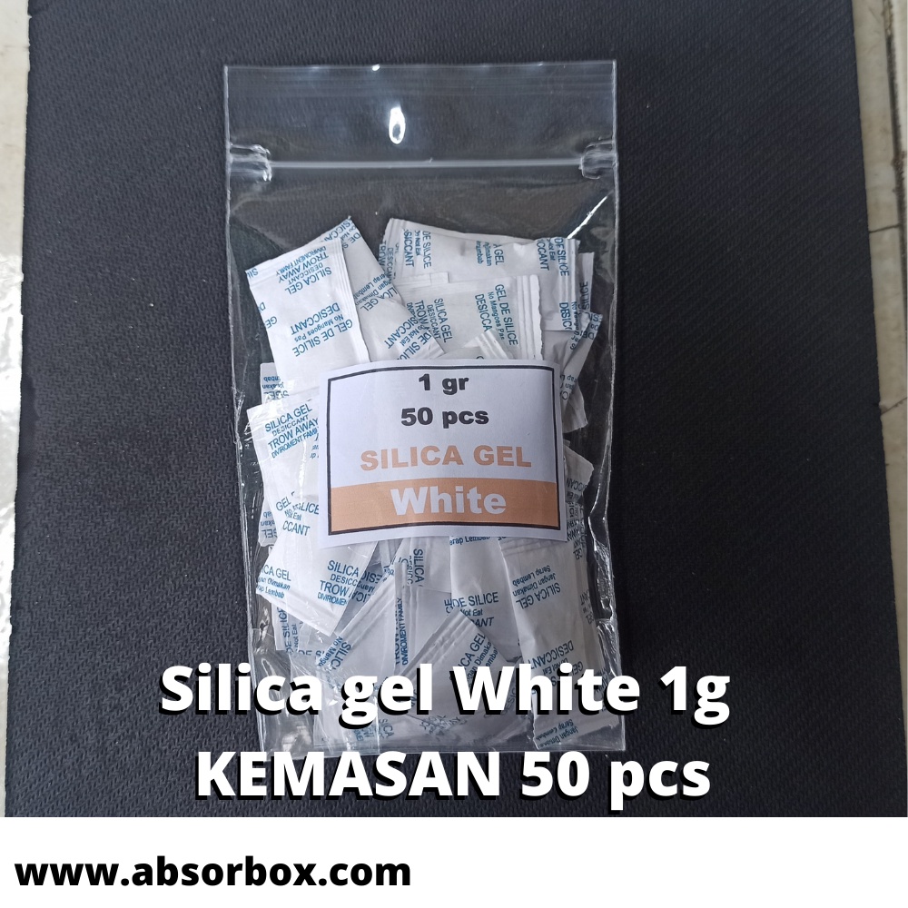Jual Silica gel White 1gram TIDAK UNTUK DIMAKAN | KEMASAN 50pcs dan 100pcs | Shopee Indonesia