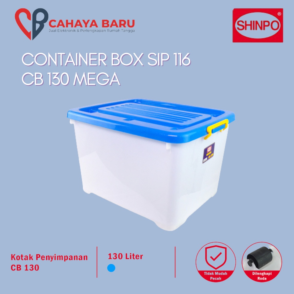 Jual SHINPO 116 CONTAINER BOX CB 130 MEGA (KHUSUS GRAB/GOJEK) | Shopee ...
