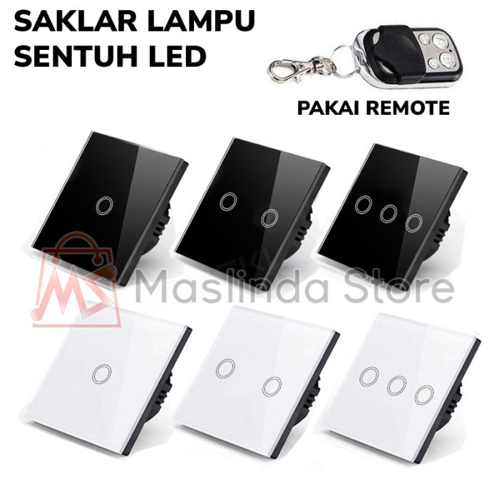 Jual Saklar Saklar Lampu Layar Sentuh Smart Touch Panel Kaca Led With ...