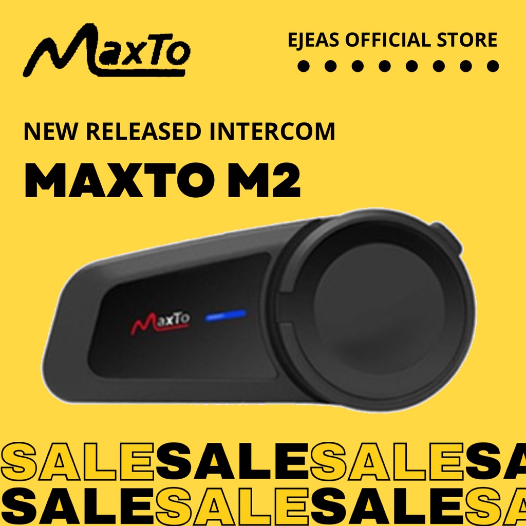 Jual Maxto M2 Bluetooth Radio FM Intercom Helm 6 Rider Alt EJEAS Q7 V6 ...