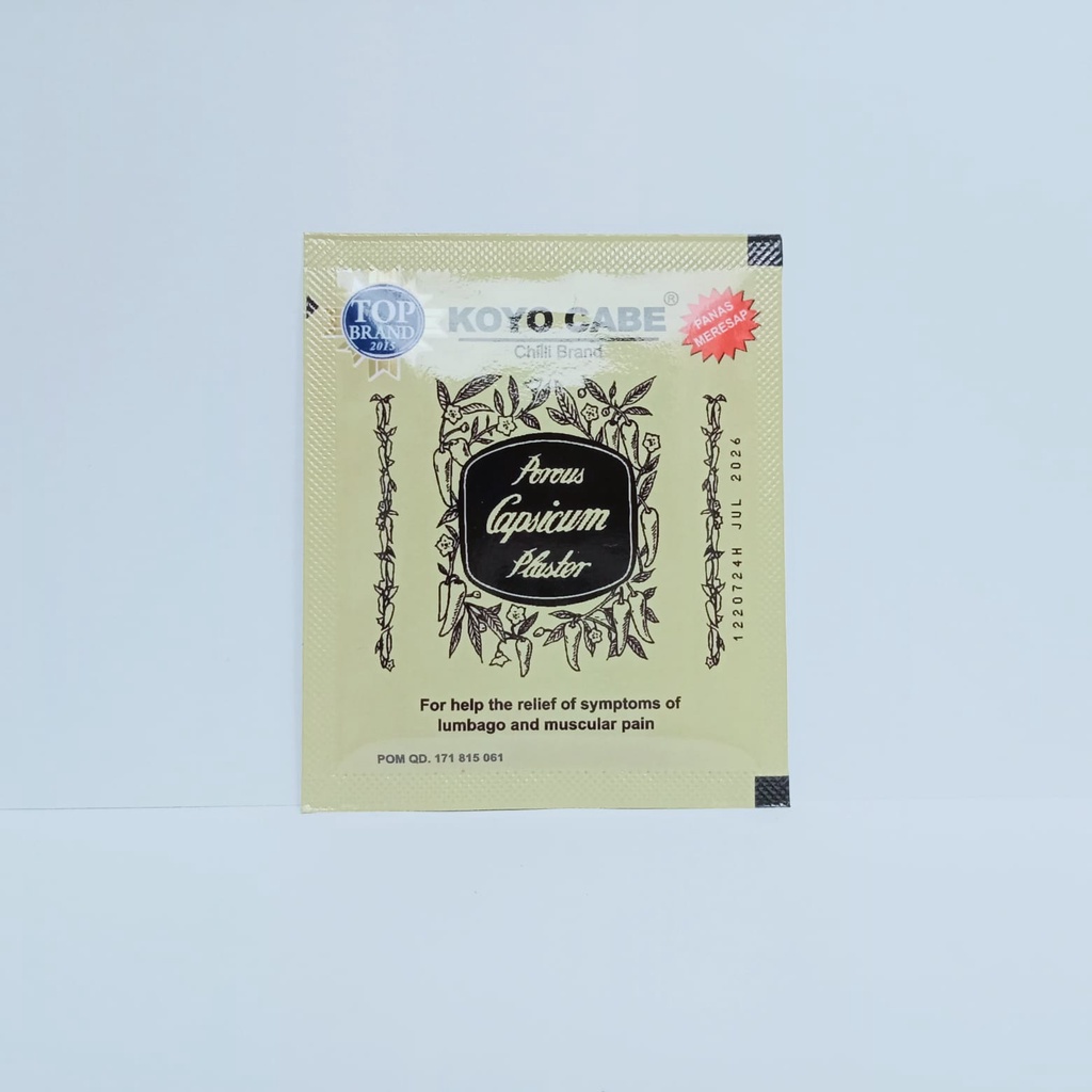 Jual Koyo Cabe Sachet Chili Brand / Plester Panas / Pereda Pegal Linu ...