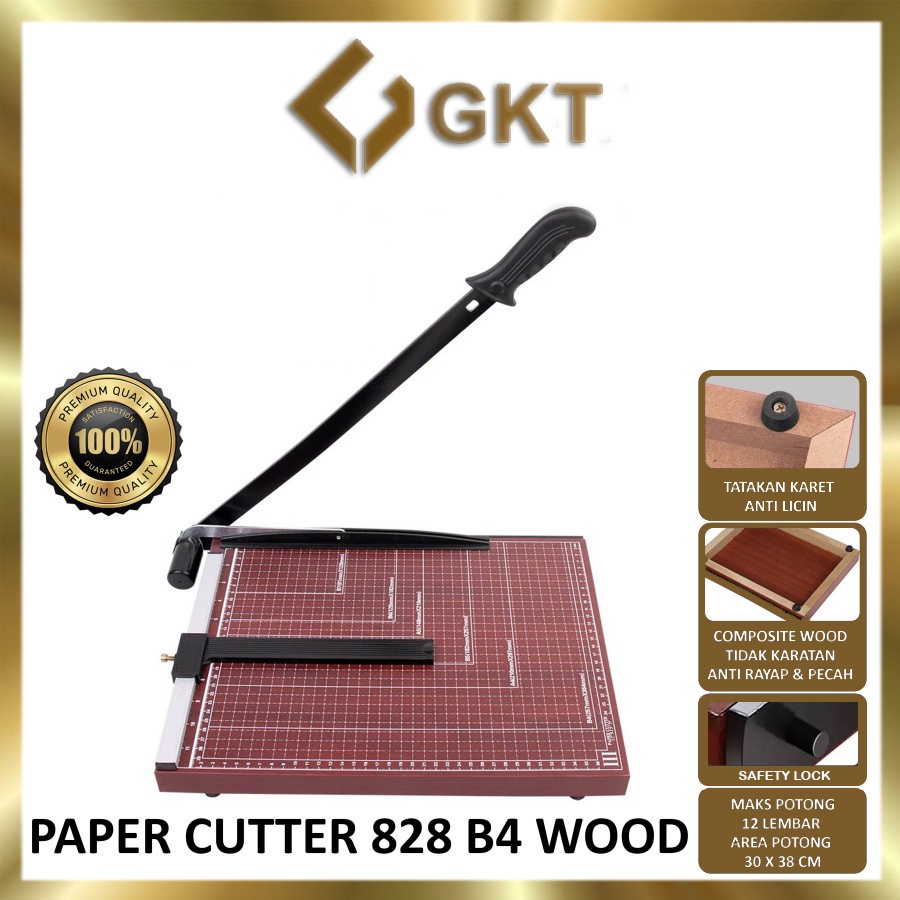 Jual Paper Cutter B4 , A4 , A4+ , A5 Besi/Kayu (Alat Potong/Mesin ...