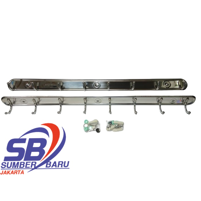 Jual Stand Hanger Gantungan Tembok Dinding Hanger Baju Tas 8 Baris Fio ...