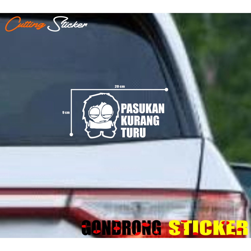 Jual Stiker pasukan kurang turu, stiker kaca belakang mobil | Shopee ... Jual Stiker pasukan kurang turu, stiker kaca belakang mobil | Shopee ...