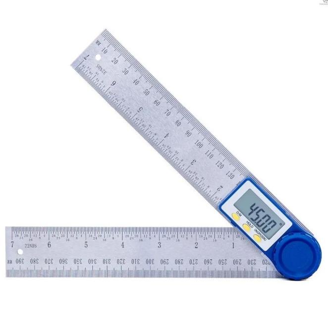 Jual Kb158 Tmid Penggaris Busur Derajat Digital Ukuran 200Mm 7 Inch ...