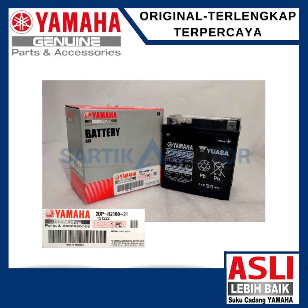 Jual Battery Assy YTZ7V Aki Kering Yuasa NMAX AEROX Old Lama Original ...