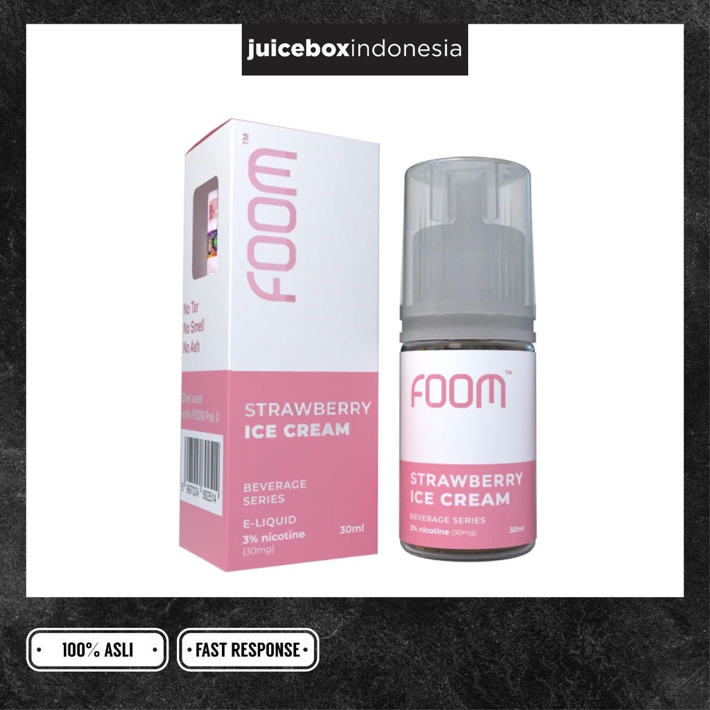 Jual Foom Strawberry Ice Cream Salt 30ml Authentic by Foom Lab | Shopee ...