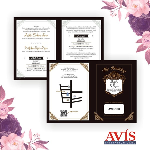 Jual Blanko Undangan Avis Seri 100 Gratis File Setting | Shopee Indonesia