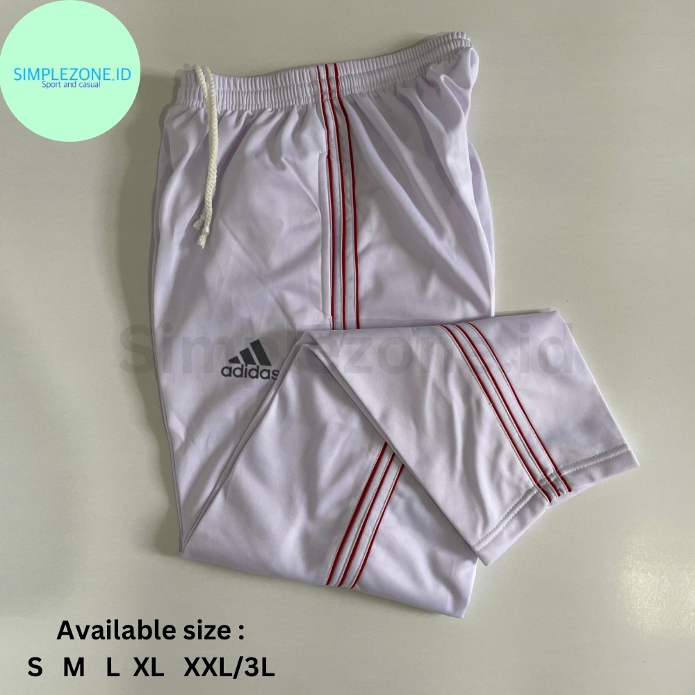 Jual Training Putih Model Strip 3 AD01 | Shopee Indonesia