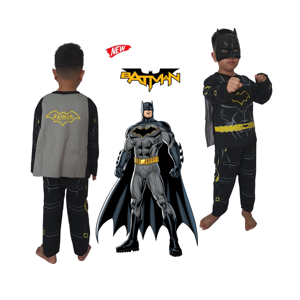 Jual KOSTUM BAJU ANAK BATMAN SAYAP FREE TOPENG UNTUK ANAK 2-10 TAHUN ...