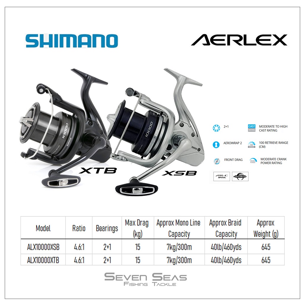 Jual Shimano Aerlex 10000 XTB XSB Surf Rock Fishing Reel Pasiran | Shopee Indonesia