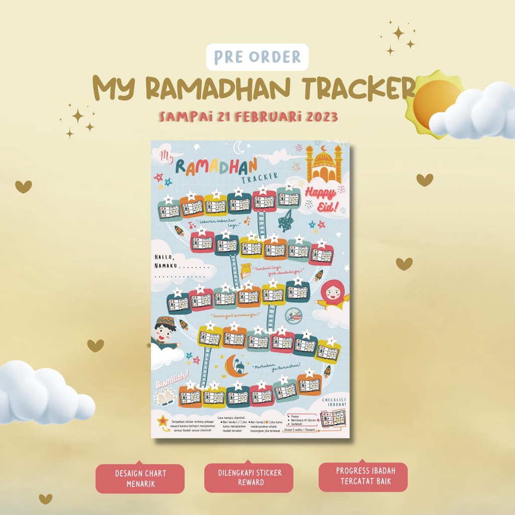 Jual POSTER MY FIRST RAMADHAN TRACKER | Shopee Indonesia
