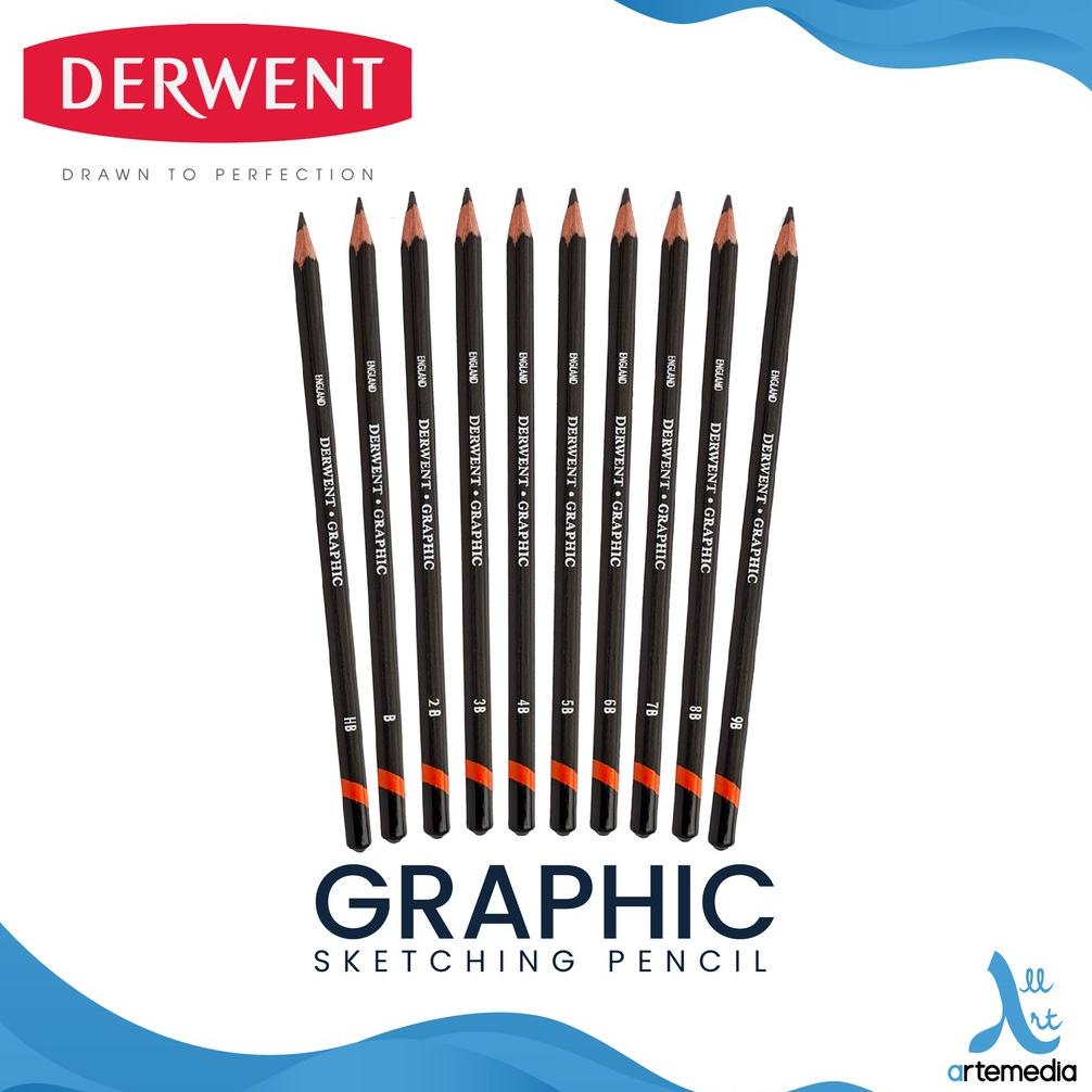 Jual Pensil Gambar Derwent Graphic Pencil Drawing Sketching | Shopee Indonesia
