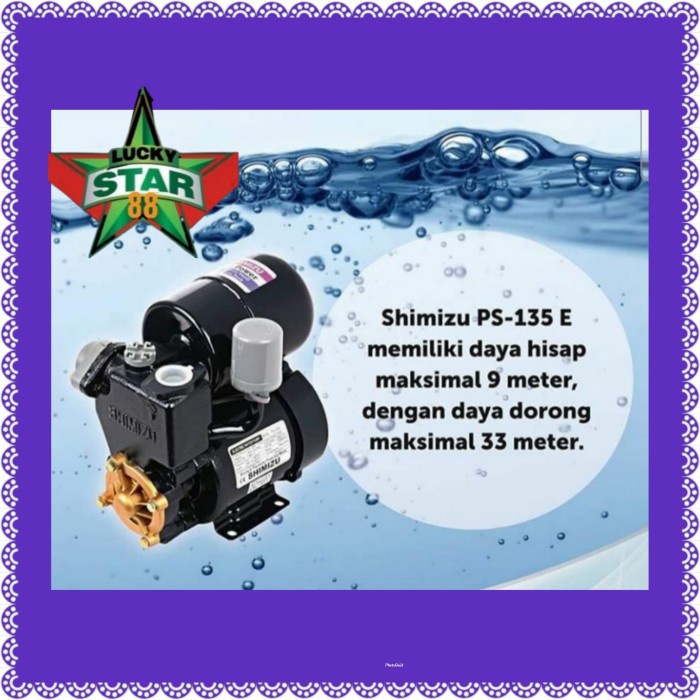 Jual Mesin pompa air hisap SHIMIZU PS 135 Bit dorong 125 w ps 135 e Auto | Shopee Indonesia
