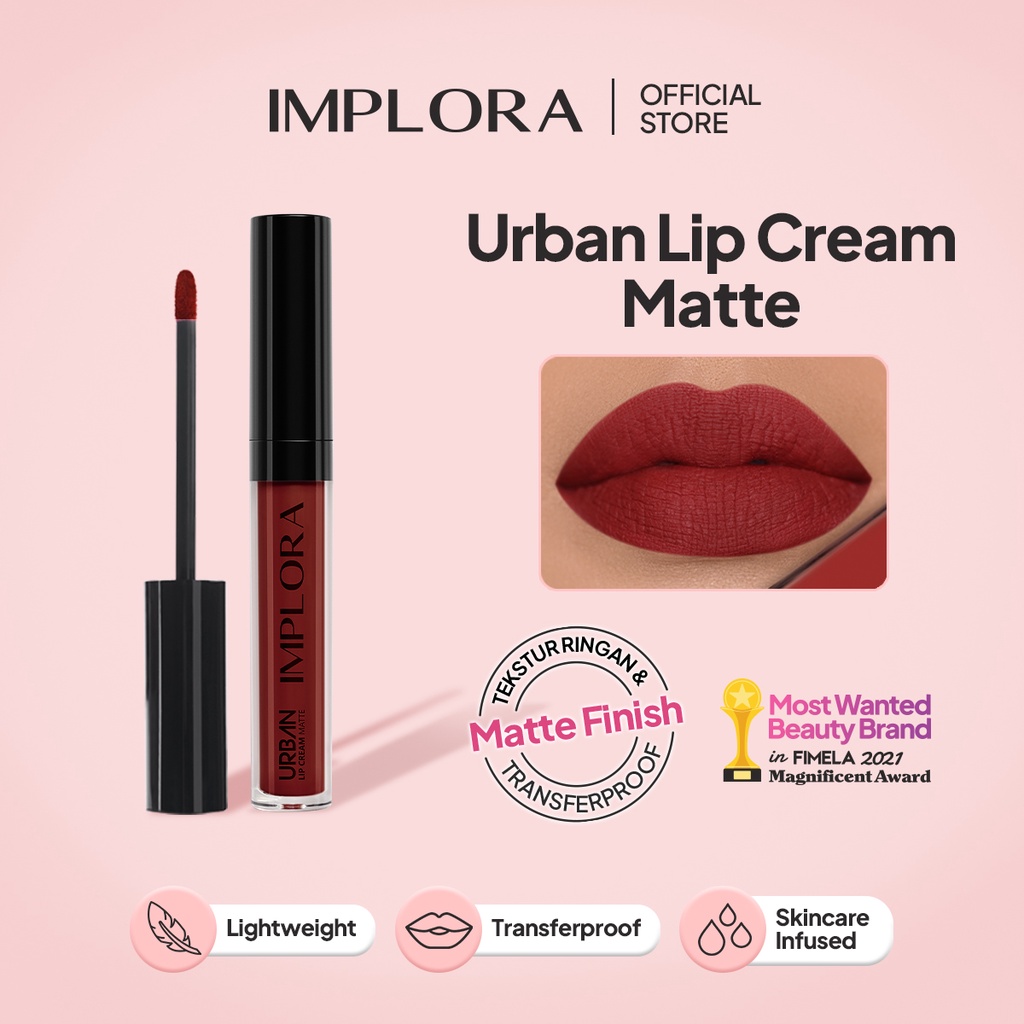 Jual Implora Urban Lip Cream Matte | Shopee Indonesia