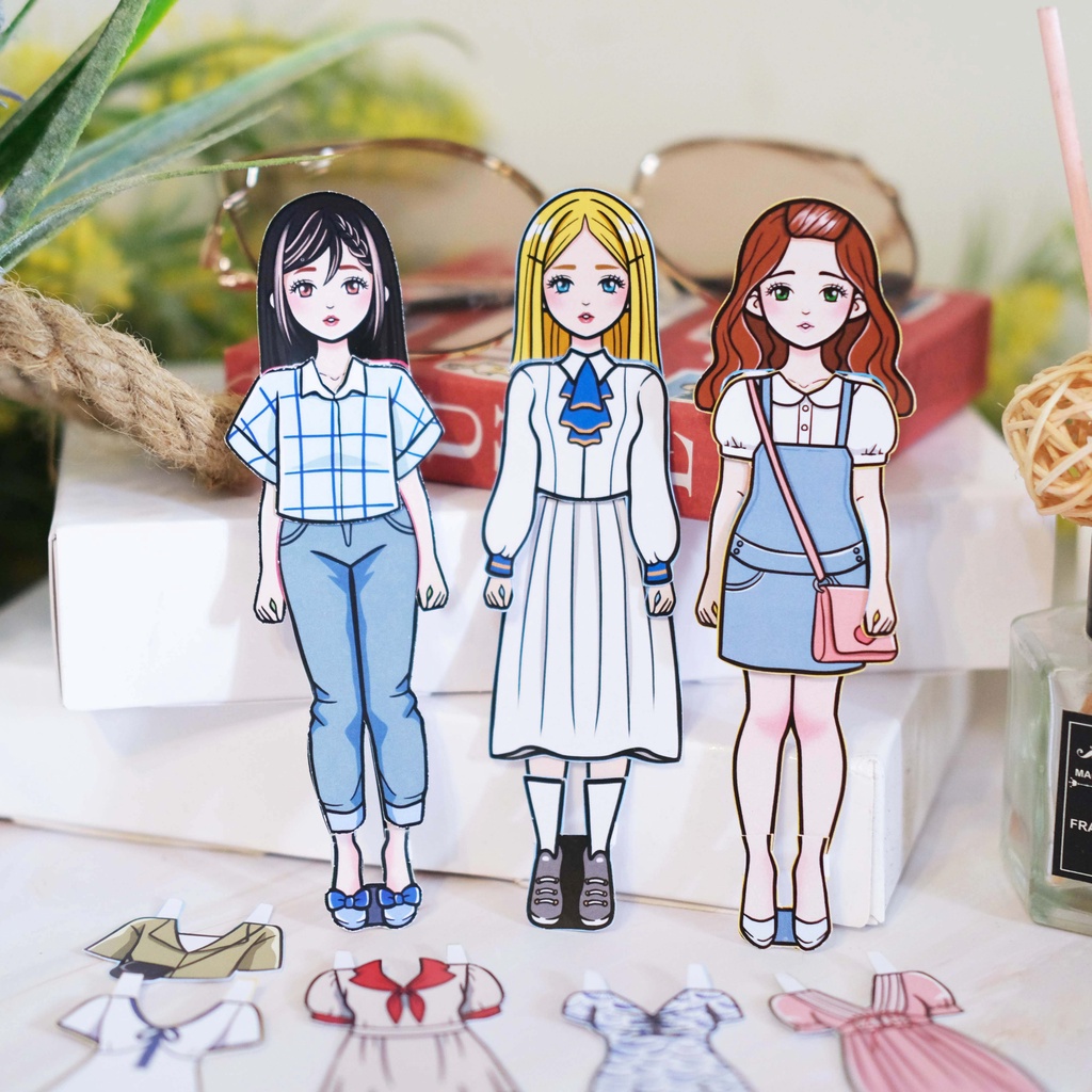 Jual littleredlady - “KOREAN GIRL DOLL” series (Bepe bepean, Paper Doll ...