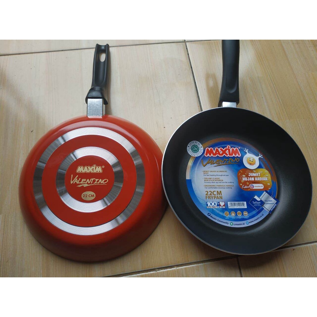 Jual TEFLON TEPLON Fry Pan Maxim Valentino 22 Cm | Shopee Indonesia