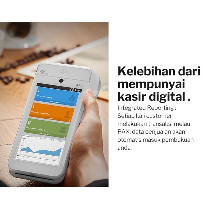 Jual Android Edc Dengan Aplikasi Kasir Pax A920 4G Thermal Printer Tp0432 | Shopee Indonesia