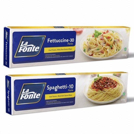 Jual La Fonte Pasta Spaghetti & Fettuccine 225gram | Shopee Indonesia