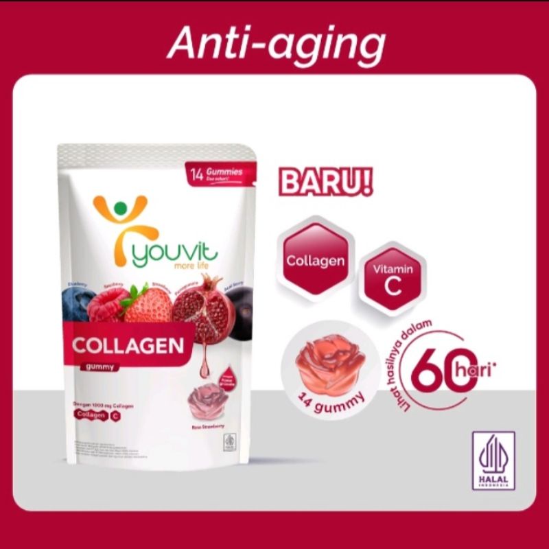 Jual Youvit Collagen 7 Hari dengan VERISOL®️ Bioactive Collagen Peptides®️, Vitamin C ...