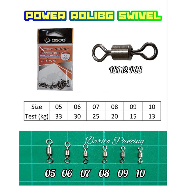 Jual Daido Power Roling Swivel Kili Kili Pancing | Shopee Indonesia
