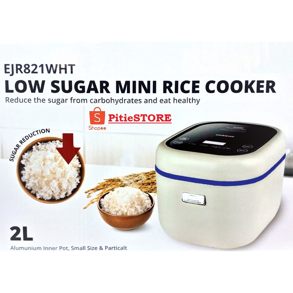 Jual LocknLock - Low Sugar Mini Rice Cooker 2L White | Shopee Indonesia