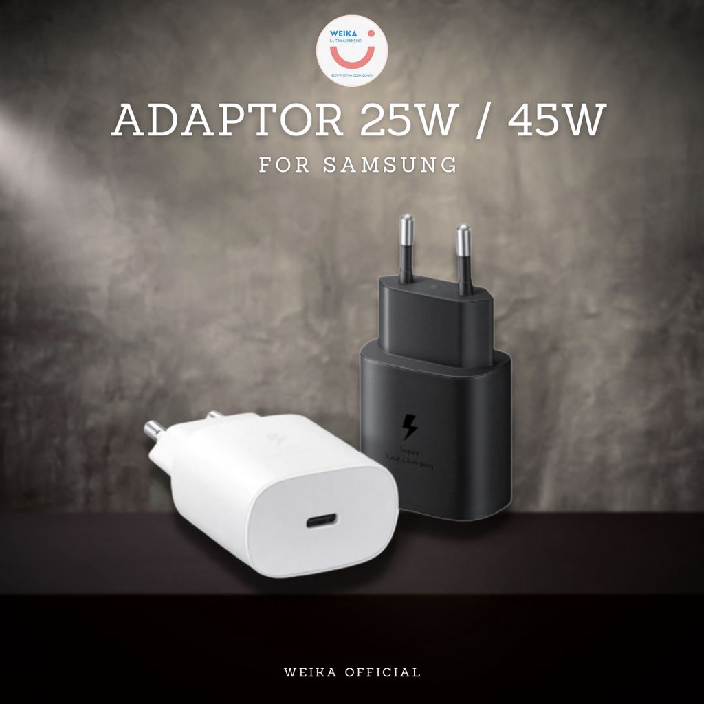 Jual Kepala Adaptor SAMSUNG 25 Watt / 45 Watt Super Fast Charging USB-C | Shopee Indonesia