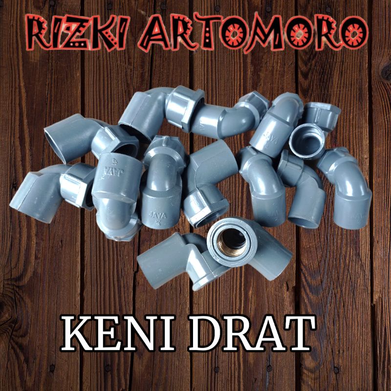 Jual Knee keni Drat 1/2 inch,3/4 inch fitting presisi bagus PVC dan ...