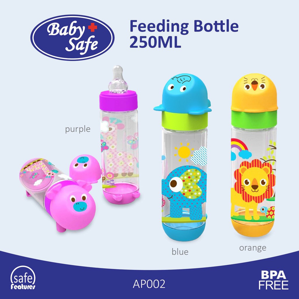 Jual Baby Safe AP002 Feeding Bottle 250ml / Botol Susu Bayi Lucu Unik ...