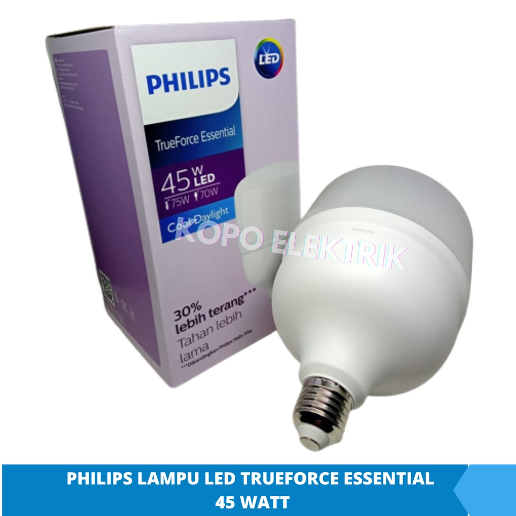 Jual Lampu Led Philips 45 Watt Essential Trueforce | Shopee Indonesia