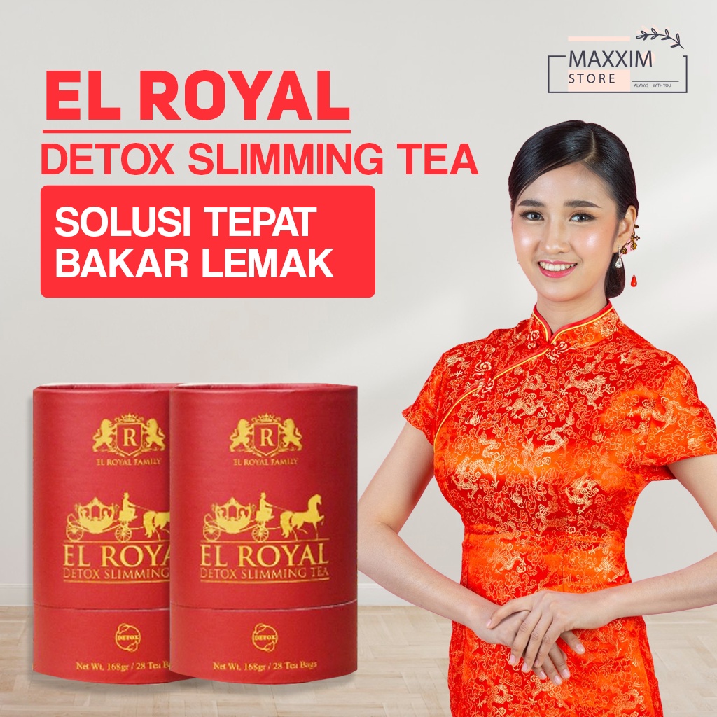 Jual El Royal Detox Slimming Tea - Teh Detox alami 100% Original BPOM ...
