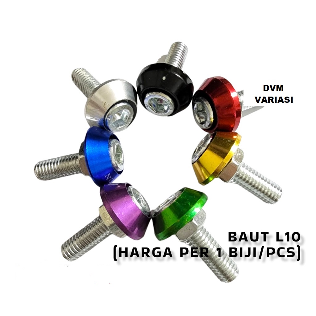 Jual Baut L L10 Plus Ring Monel Per Biji Isi 1 Pcs | Shopee Indonesia
