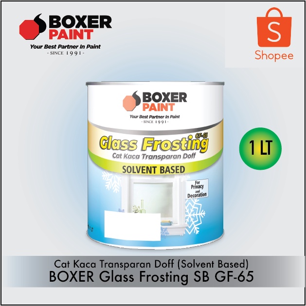 Jual Cat Kaca Transparan Doff BOXER Glass Frosting SB GF-65 (1 lt ...