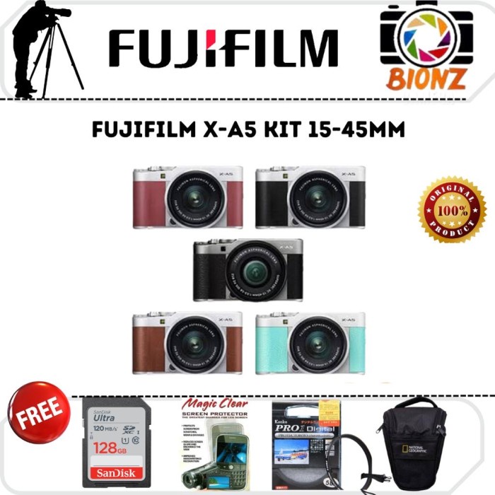 Jual FUJIFILM X-A5 KIT 15 45MM / CAMERA FUJIFILM XA5 KIT 15-45MM | Shopee Indonesia