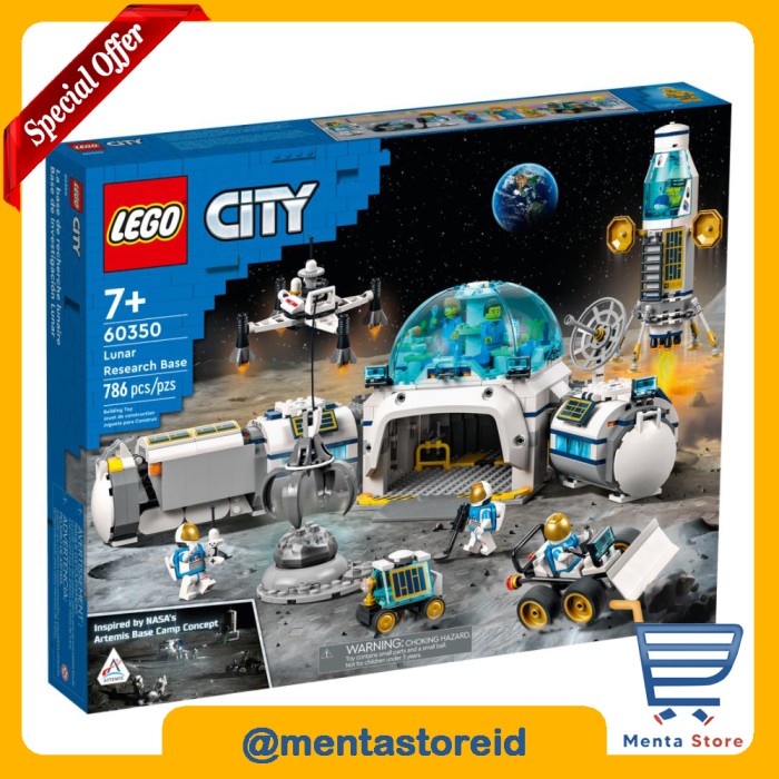 Jual LEGO City 60350 Lunar Research Base NASA Space Moon Mission ...
