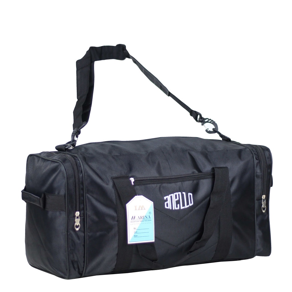 Jual TAS TRAVEL PAKAIAN Travel Bag Besar Archie Hitam Tas Baju Liburan ...