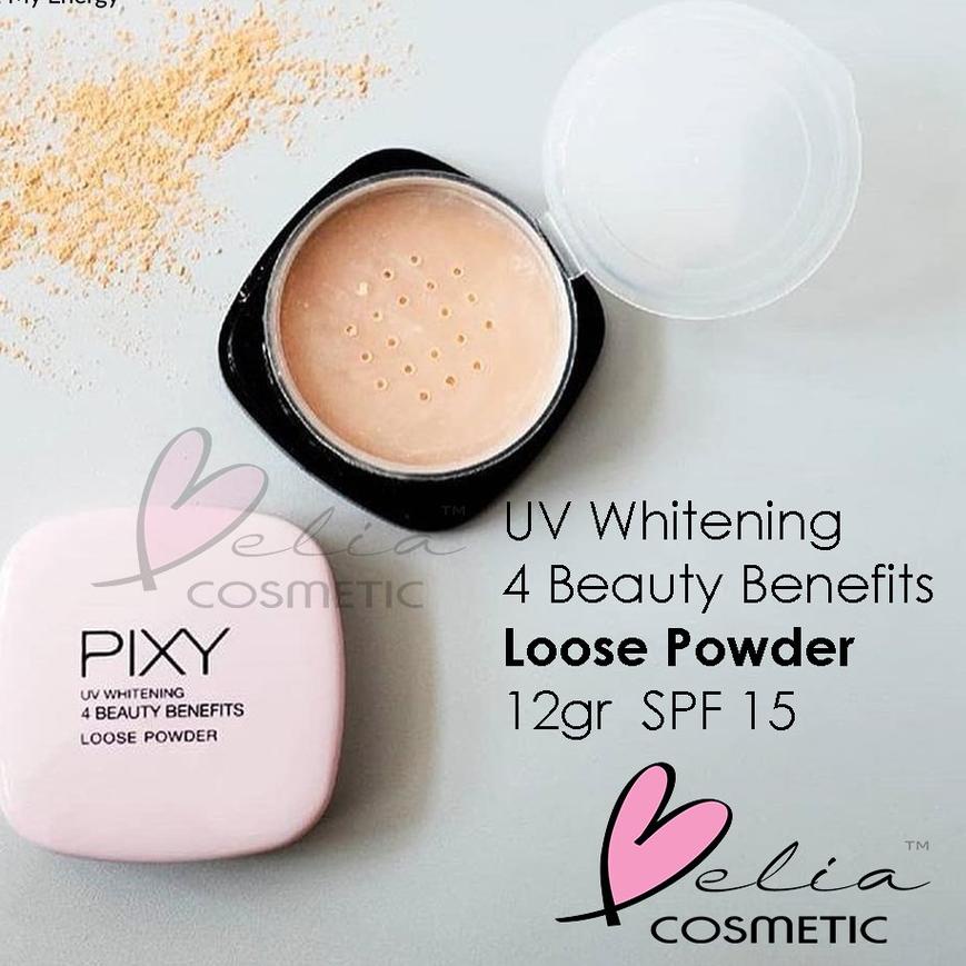Jual Import Terlaris BELIA Pixy UV Whitening 4 Beauty Benefit Loose ...