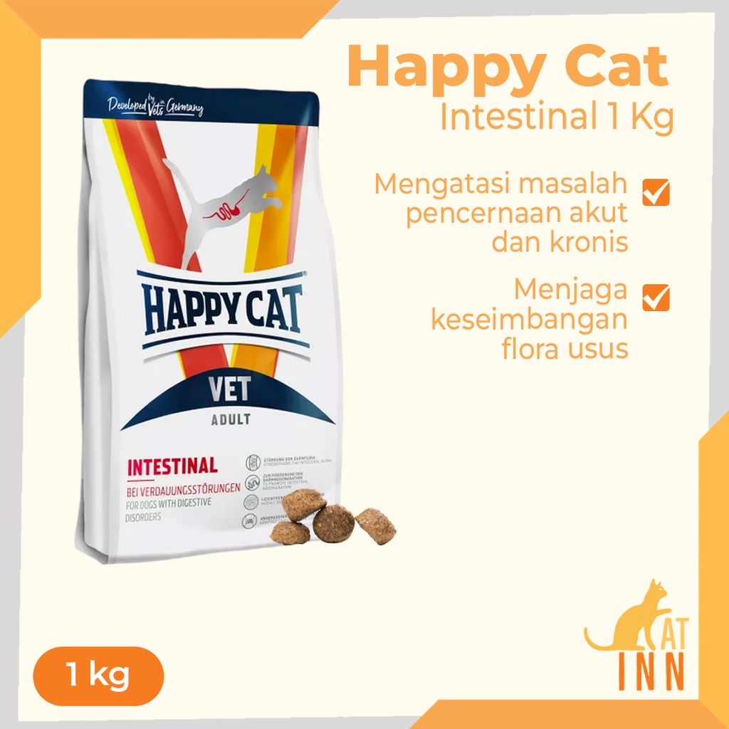 Jual Happy Cat Intestinal / Gastro Intestinal / Makanan Kucing Diare 1 ...
